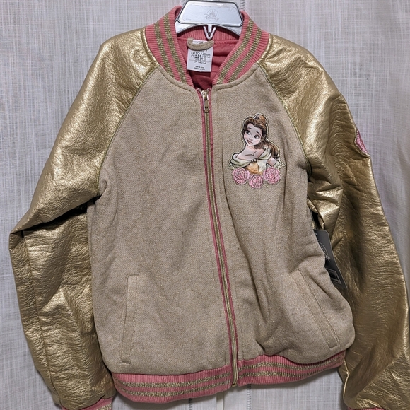 Disney | Jackets & Coats | Disney Beauty And The Beast Belle Varsity ...